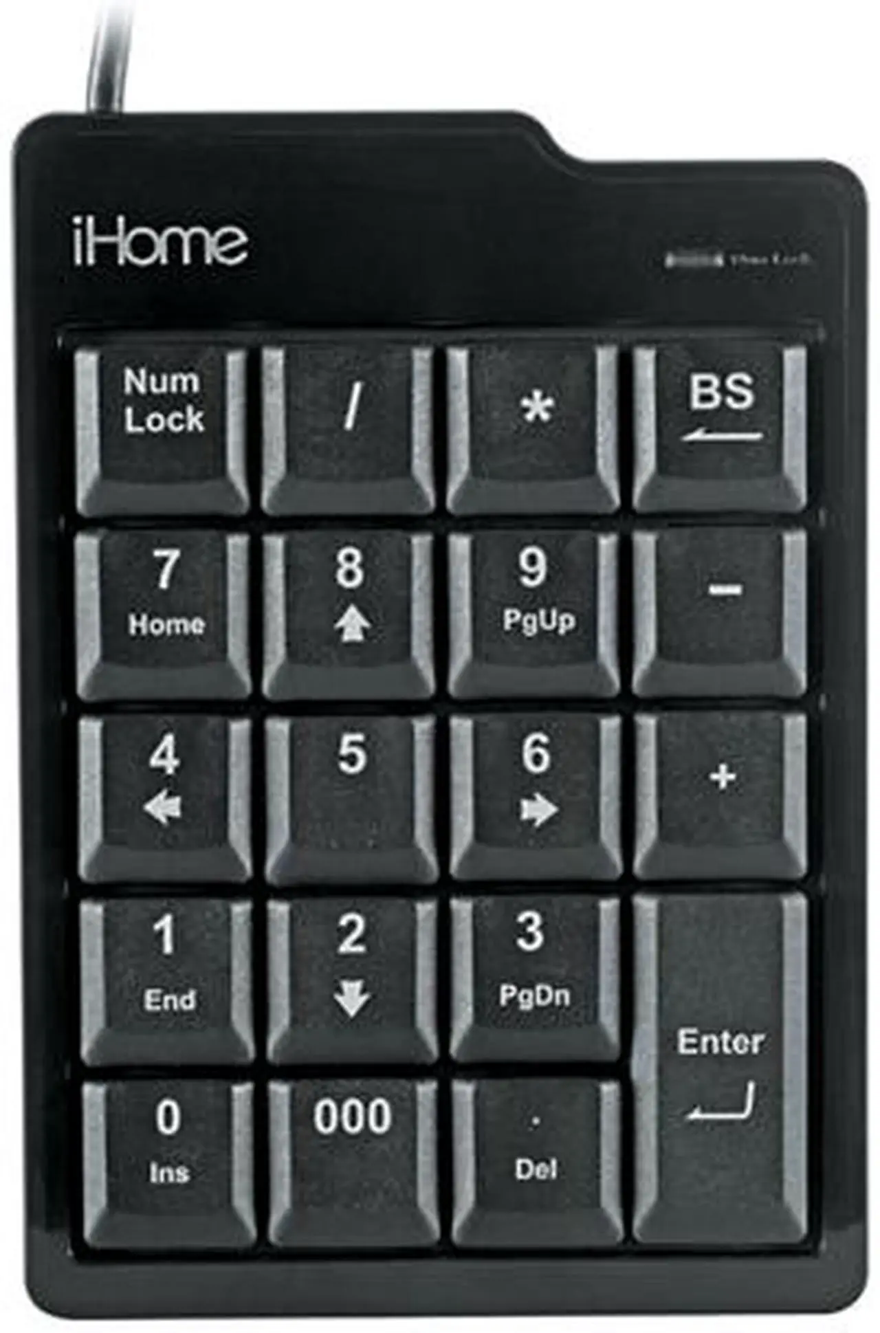 iHome IH-A600KB Black Wired Numeric Keypad - Newegg.com