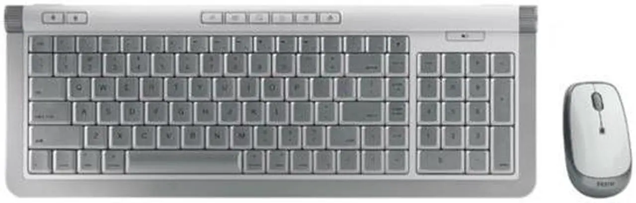 iHome - Wireless Keyboard & Laser Mouse for Mac - SILVER (IH-K241LS ...
