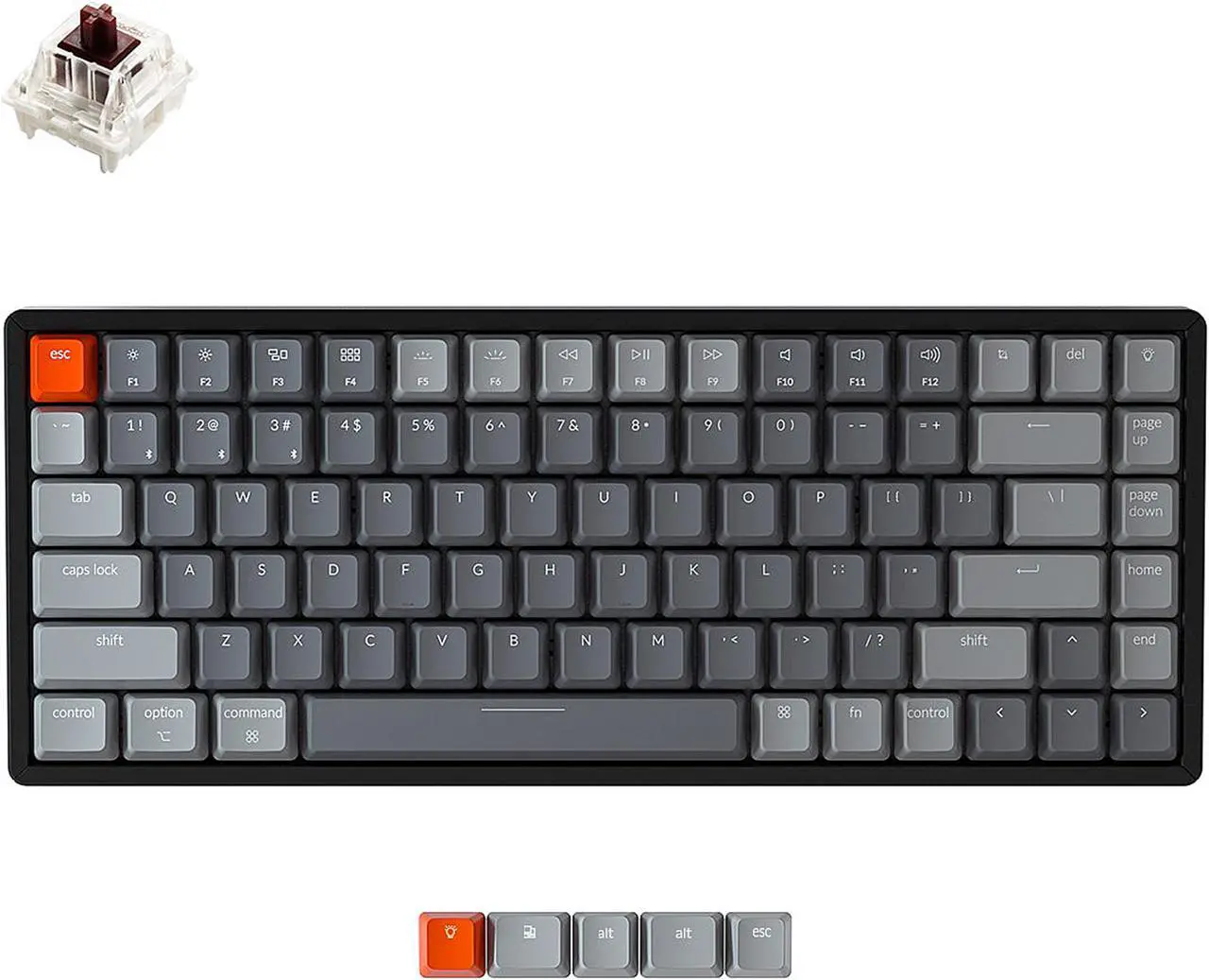 Keychron K2 V2 Keyboard - Gateron Brown - RGB - AL - Newegg.com
