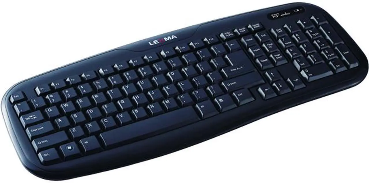 LEXMA LS6411R Black RF Wireless Keyboard & Mouse - Newegg.com