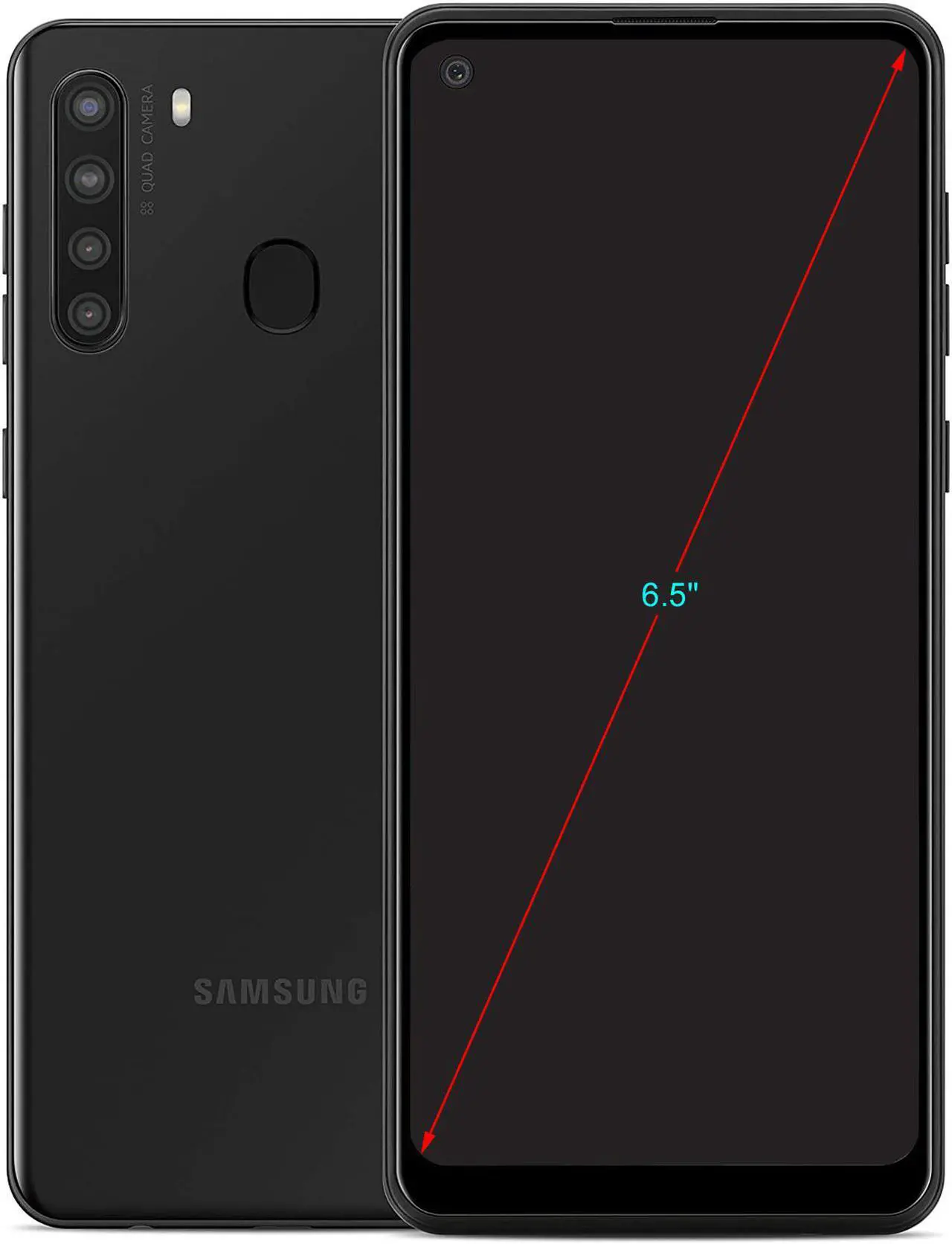 Refurbished: Samsung Galaxy A21 A215U GSM Unlocked Smart Phone - Black ...