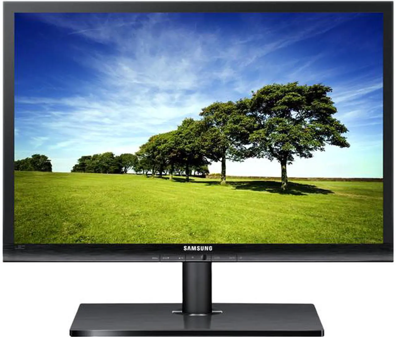SAMSUNG 27" Height & Pivot Adjustable LCD Monitor 8 ms 1920 x 1080 D ...
