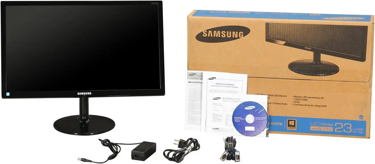 SAMSUNG 23" TN LCD Monitor 5ms (GTG) D-Sub, HDMI, Audio Out S23C350H ...