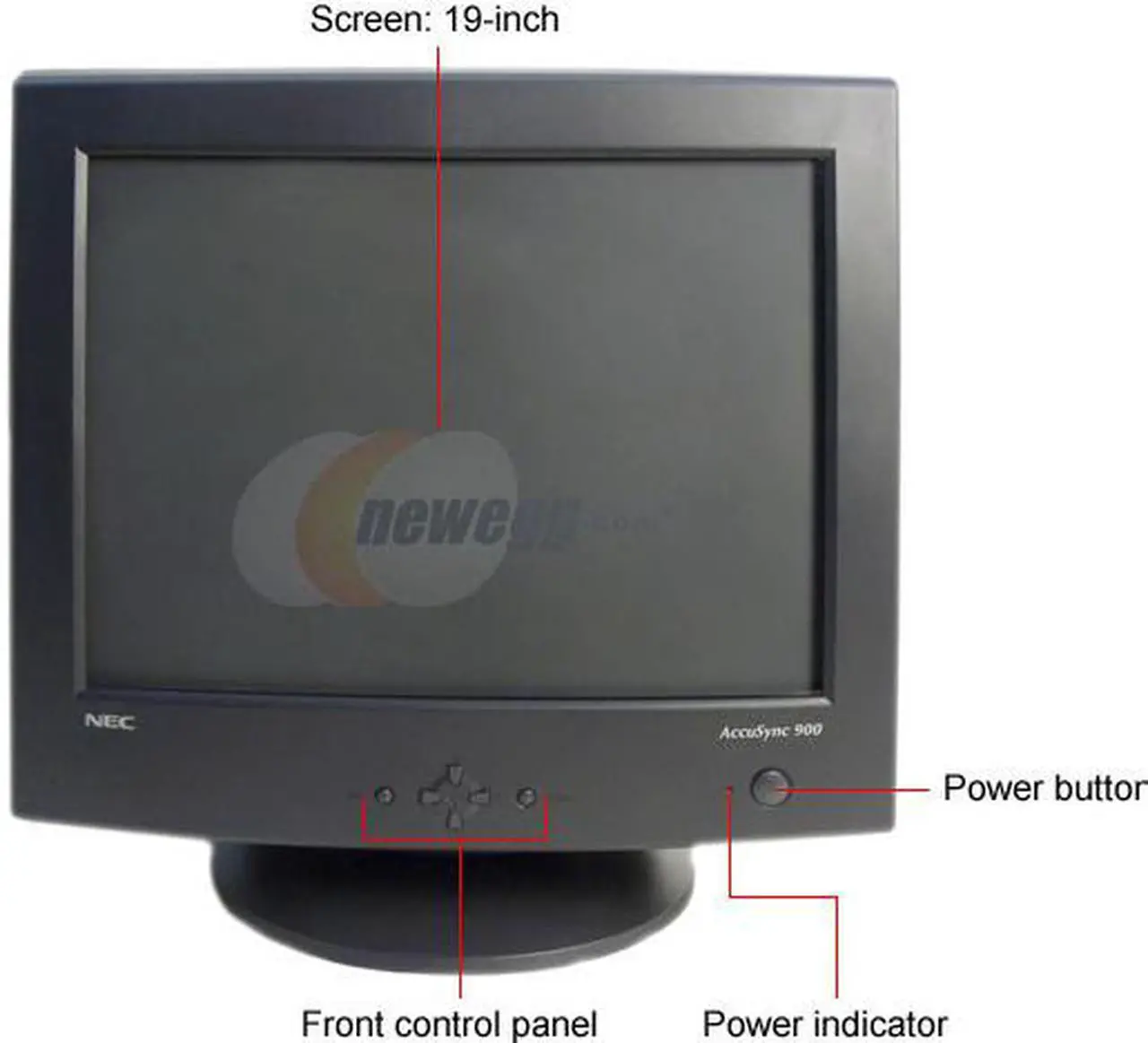 NEC Display Solutions AS900-BK Black 19" CRT Monitor - Newegg.com