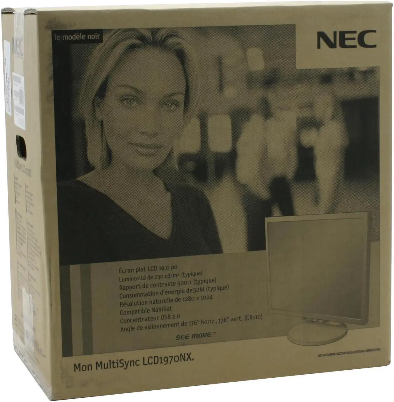 NEC Display Solutions 19" Active Matrix, TFT LCD SXGA LCD Monitor with ...