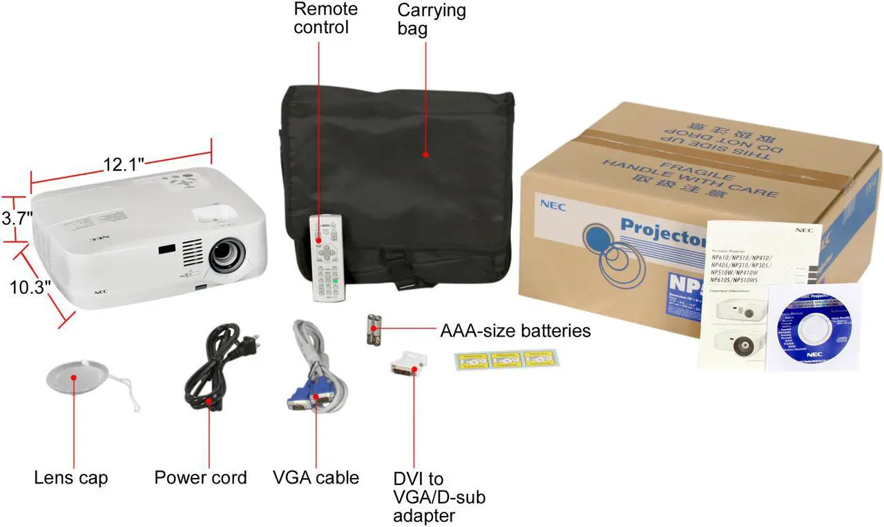 NEC Display Solutions NP510 LCD Projector - Newegg.com