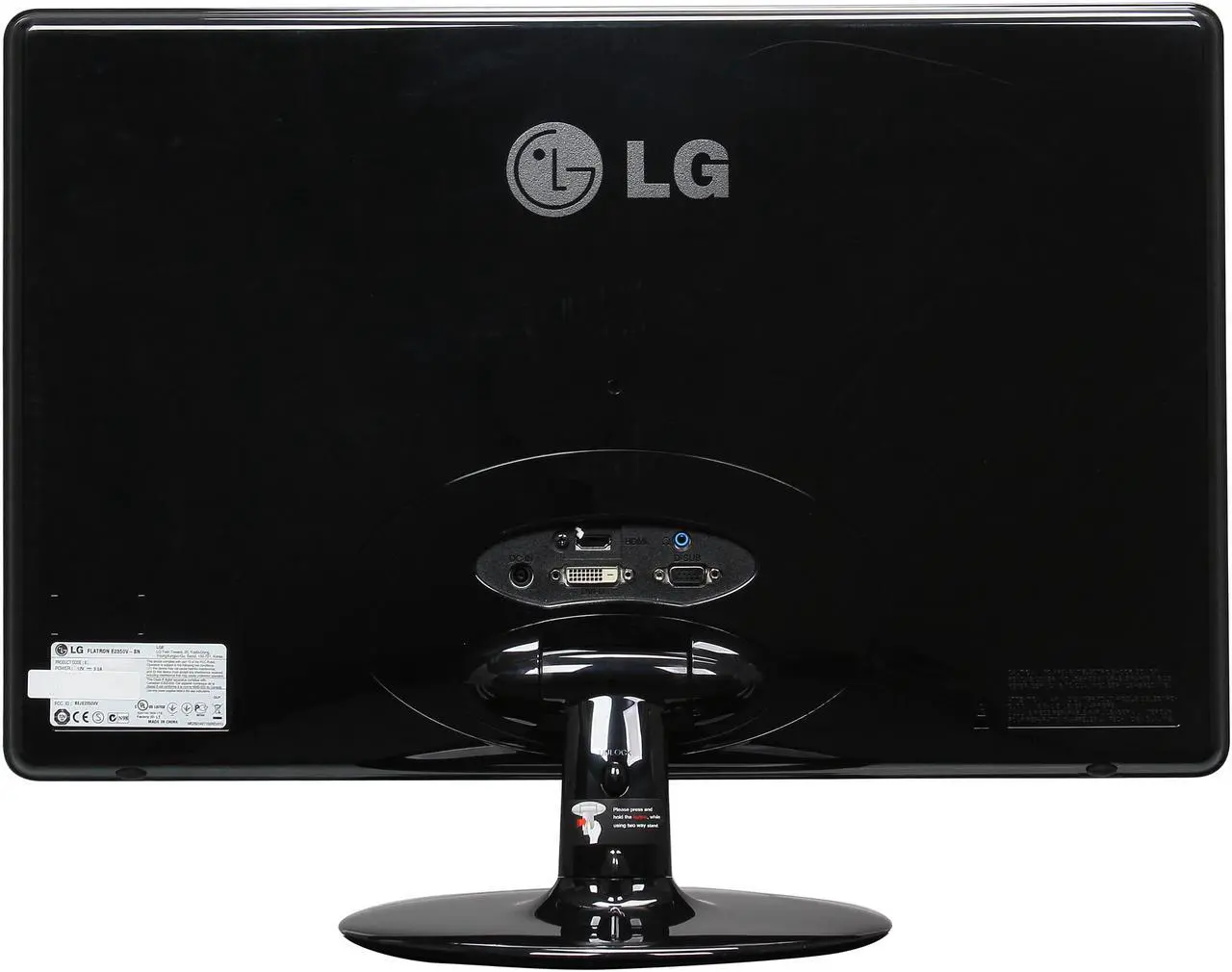 LG E2350V Glossy Black 23" 5ms HDMI LED Backlight Widescreen LCD ...