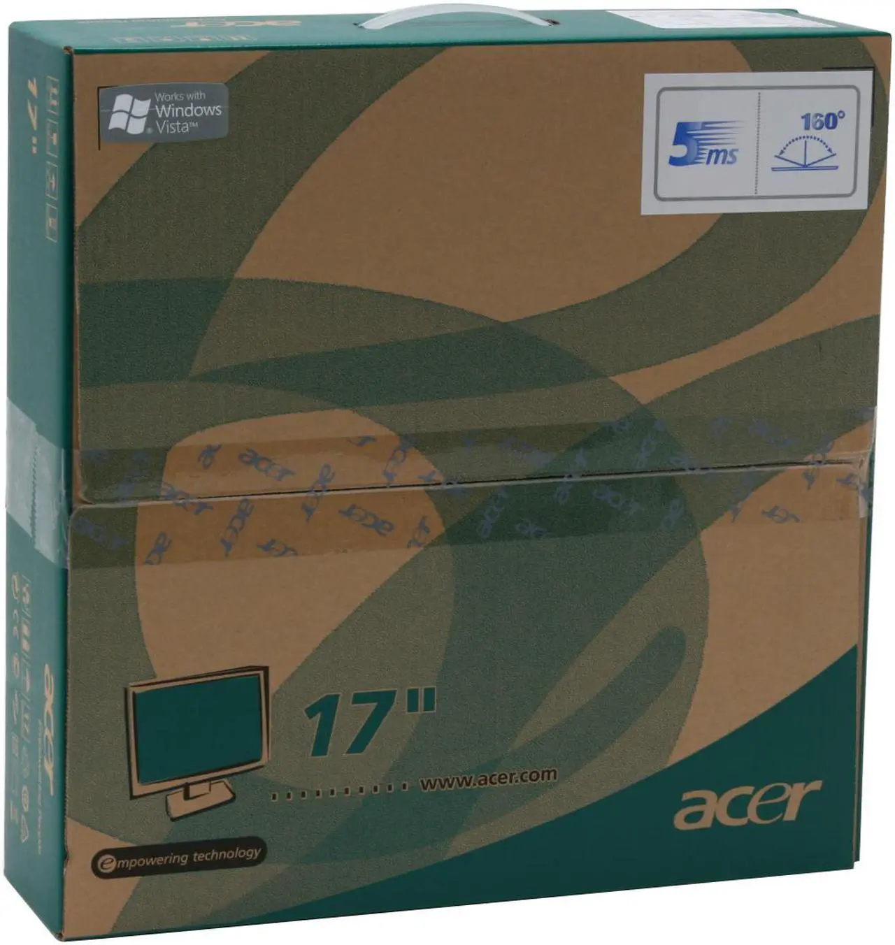 Acer 17" SXGA LCD Monitor 5 ms D-Sub AL1717 FB - Newegg.com