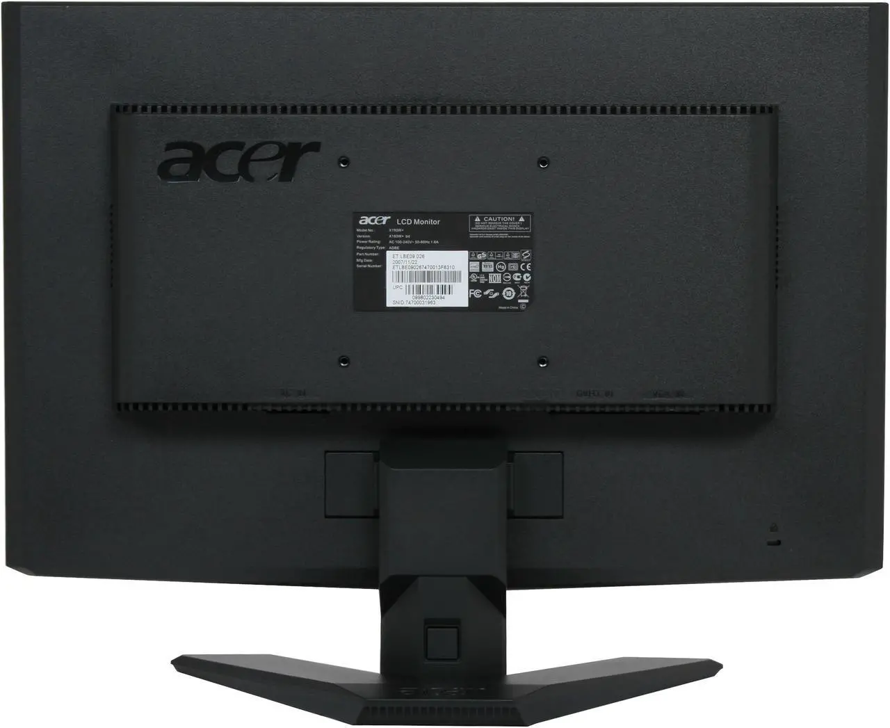 Acer X193W+BD 19" WSXGA+ 1680 x 1050 5 ms LCD Monitor - Newegg.com
