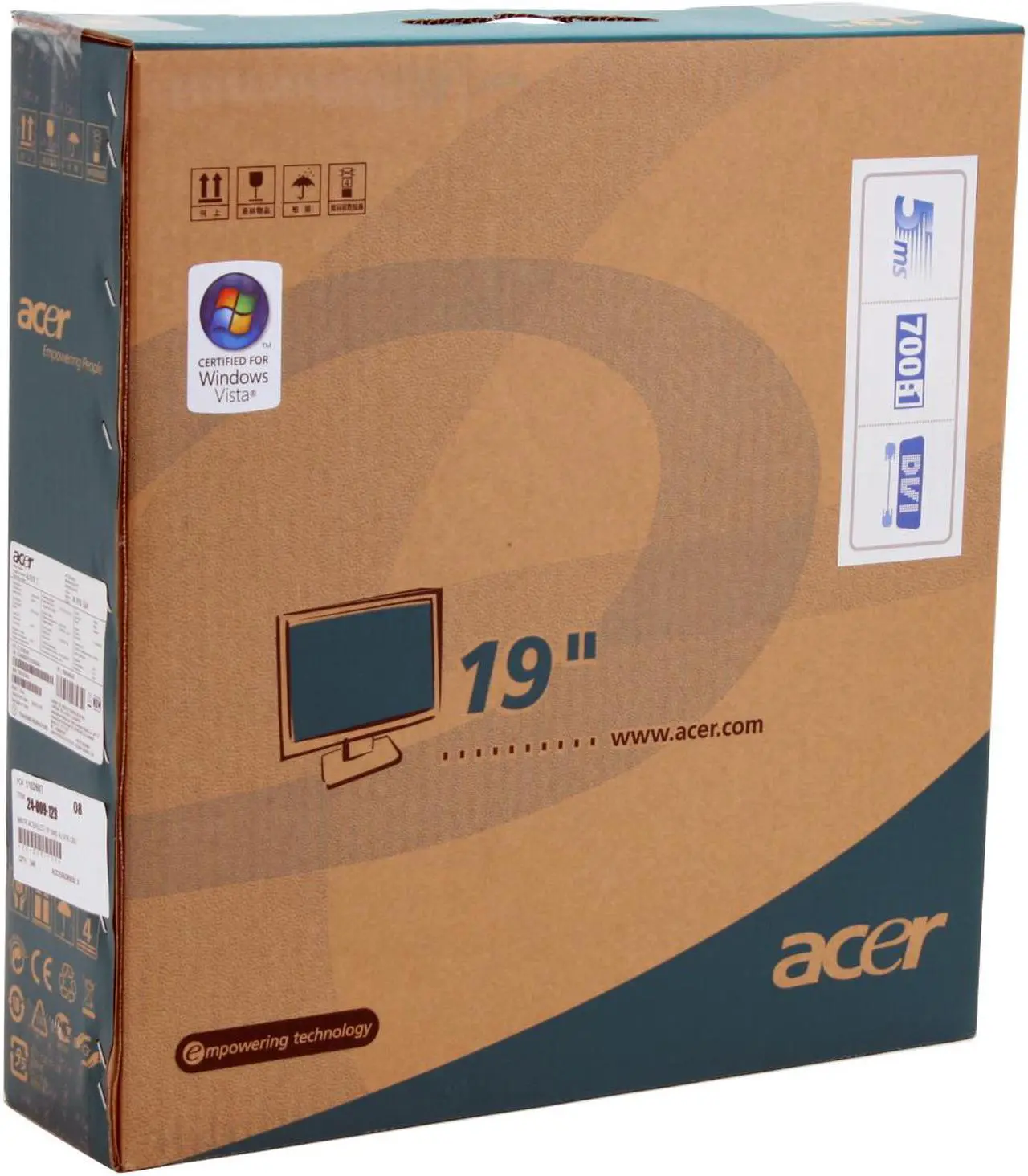 Acer AL1916 Cbd 19" LCD Monitor - Newegg.com