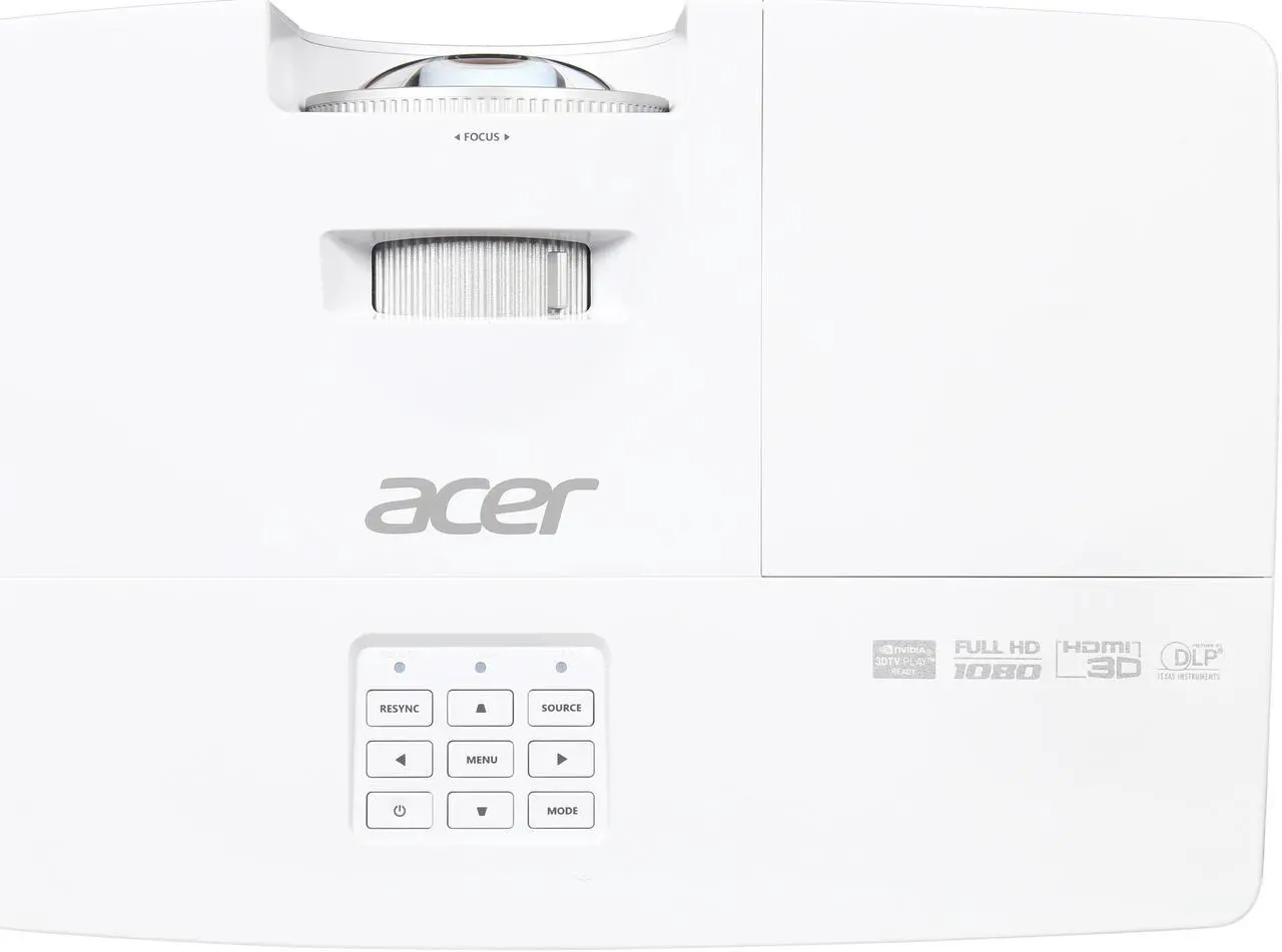 Acer H6517ST Projector, 3000 Lumens, 10000:1 Contrast Ratio, 45" - 300 ...