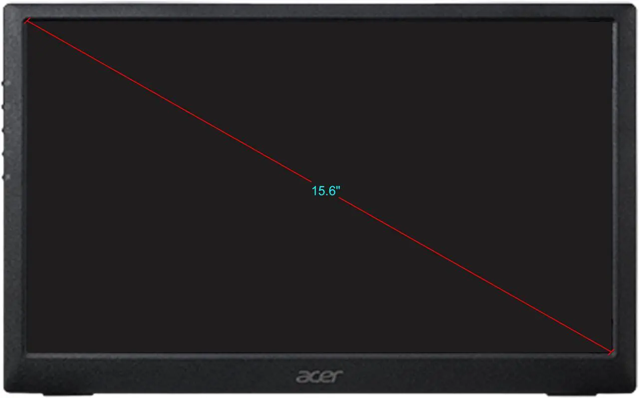 Acer PM161Q 16" (Actual size 15.6") Full HD 1920 x 1080 USB Type-C LED ...
