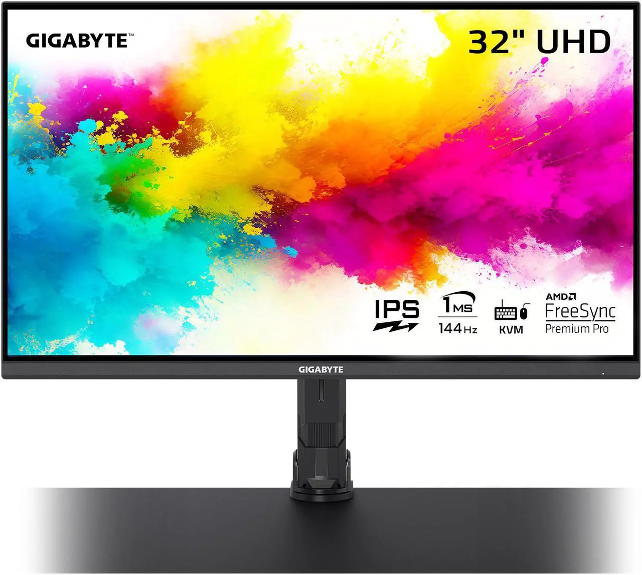 Open Box: GIGABYTE 32" 144Hz UHD KVM IPS Gaming Monitor 3840 x 2160 4k ...