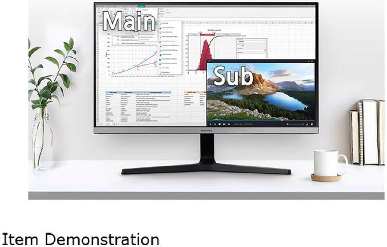 SAMSUNG UR55 ViewFinity LU28R550UQNXZA 28" UHD 3840 x 2160 (4K) 60 Hz ...