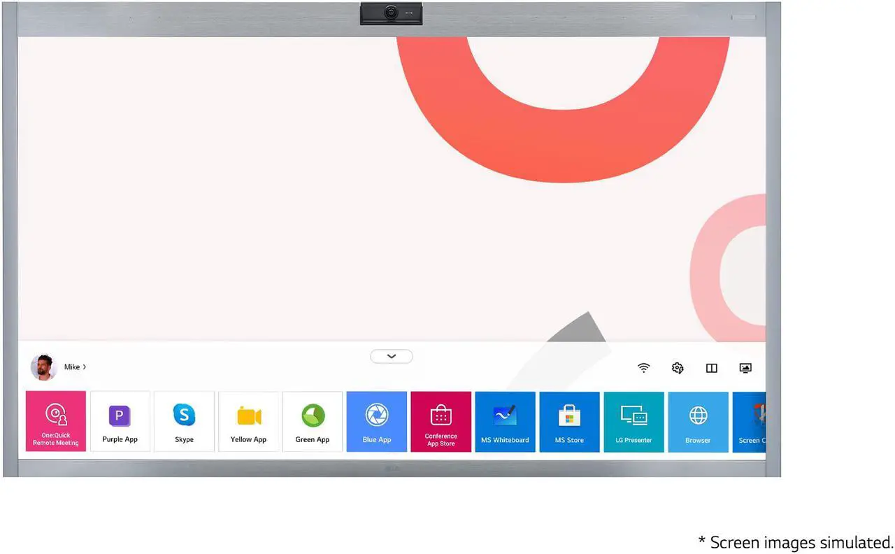 LG One:Quick Works 55" 4K UHD All-in-One Commercial IPS LED Touch ...
