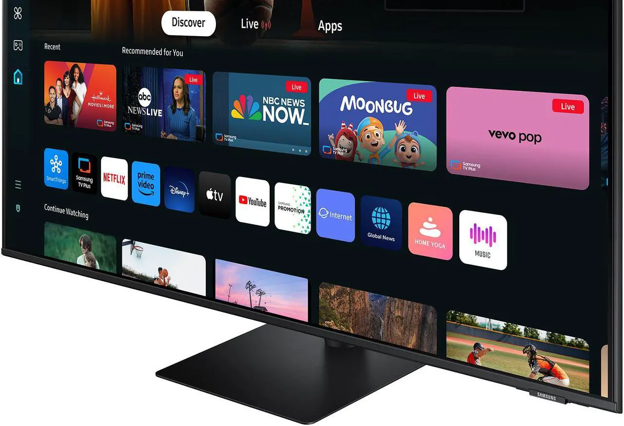 Samsung 43" Smart Monitor M7 (M70D) 4K UHD with Streaming TV, Speakers and USB-C - Black ...