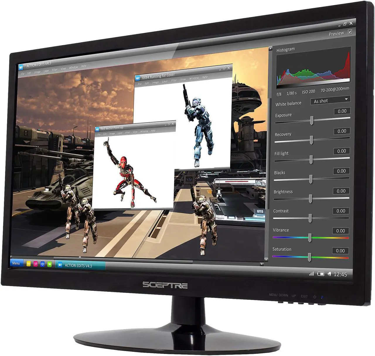 Open Box: SCEPTRE E205W-16008A Black 20" 5ms (GTG) HDMI Widescreen LED ...