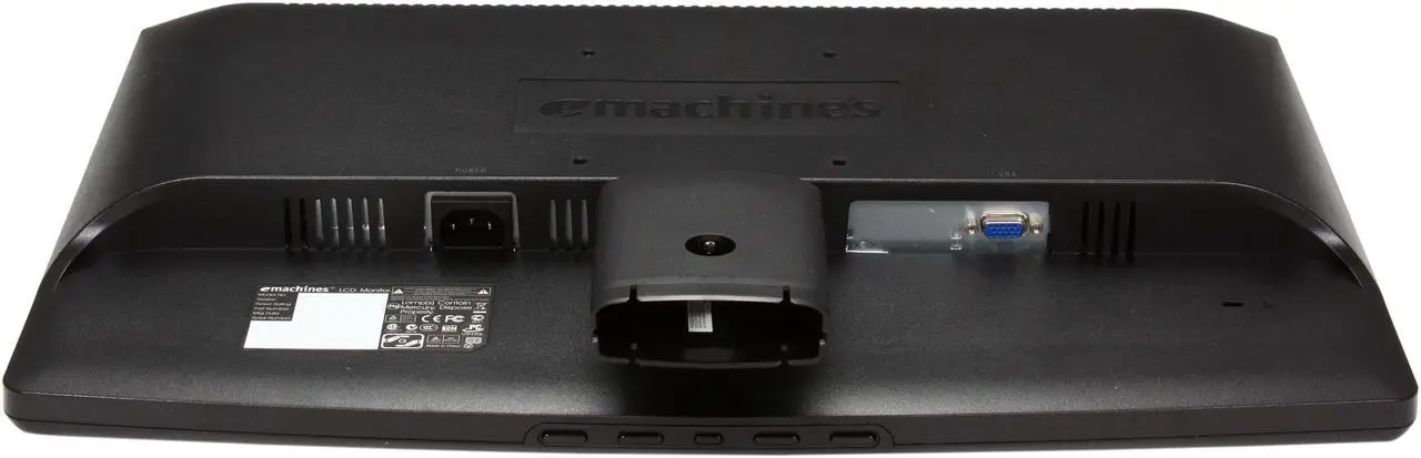 eMachines E210HVB Black 21.5" 5ms Full HD WideScreen LCD Monitor 200 cd ...