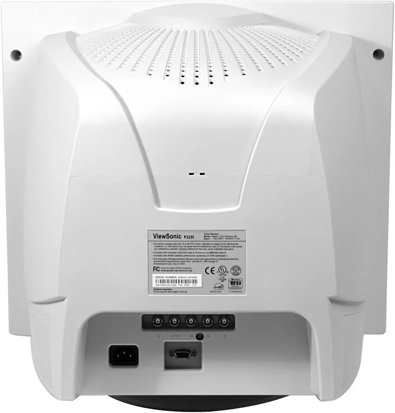 ViewSonic P225F Beige 22" CRT Monitor - Newegg.com