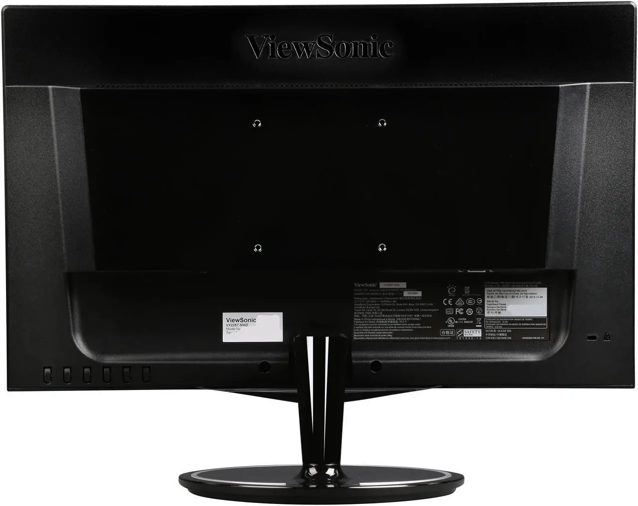 ViewSonic VX2257-MHD 22 Inch 75Hz 2ms 1080p Entertainment Monitor with ...