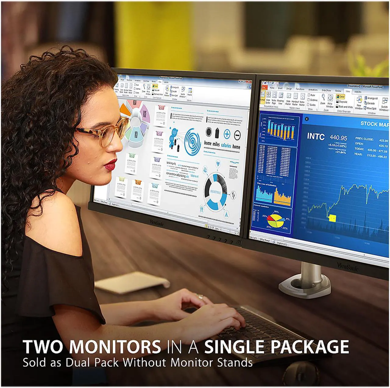 ViewSonic VG2448_H2 24 Inch Dual Pack Head-Only IPS 1080p Monitors with ...