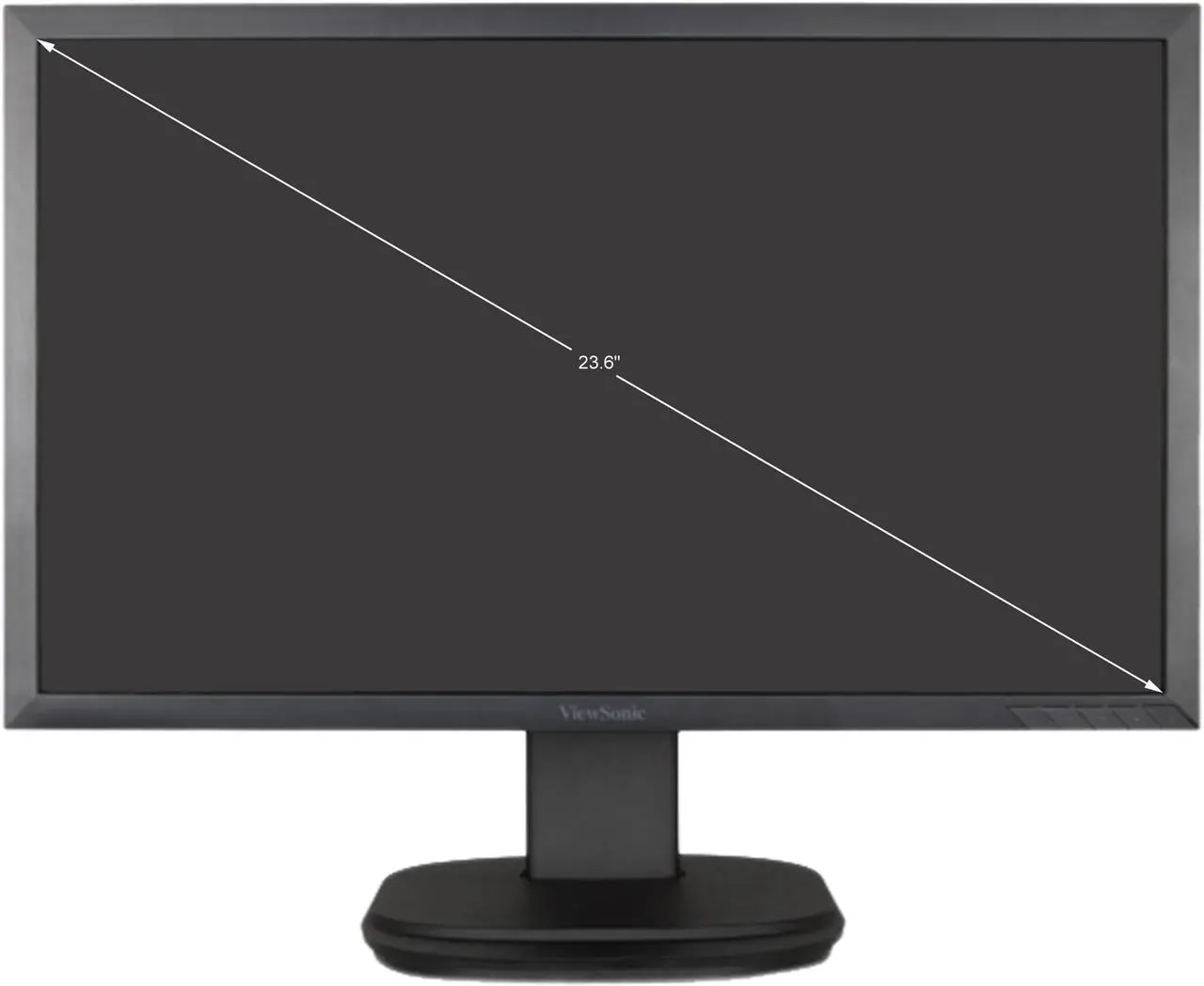 Refurbished: ViewSonic 23.6" FHD Monitor 5 ms DVI-D, DisplayPort ...
