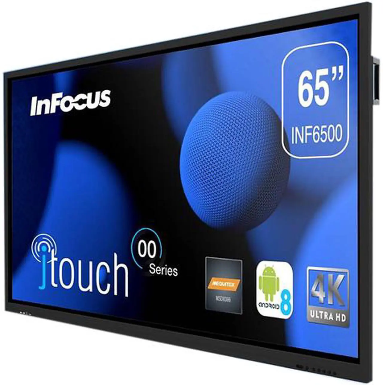 InFocus INF6550 Black 65" (64.5" Viewable) Infrared Touchscreen Monitor ...