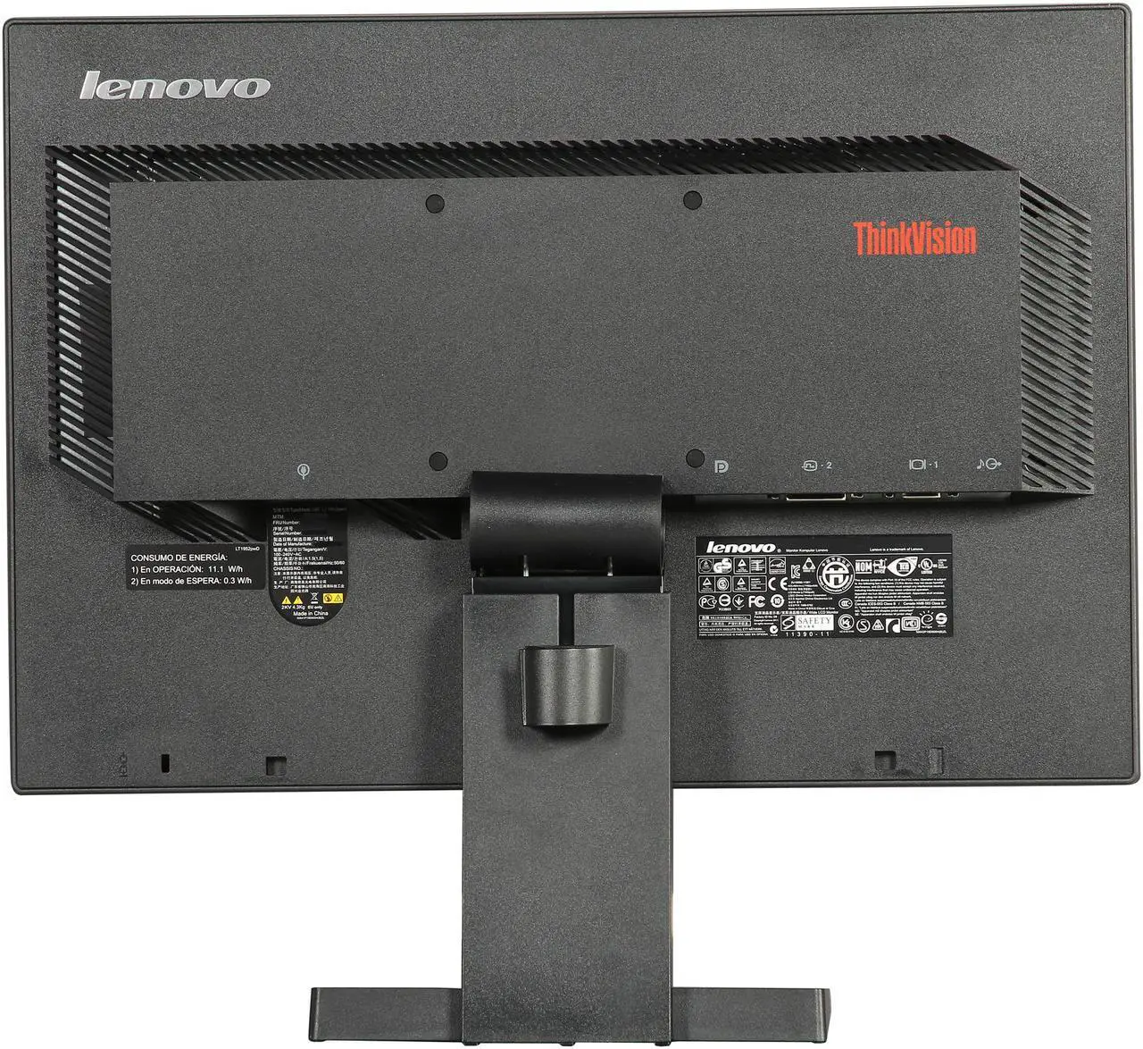 Refurbished: Lenovo 19" 75 Hz LCD Monitor 5 ms D-Sub, DVI, DisplayPort ...