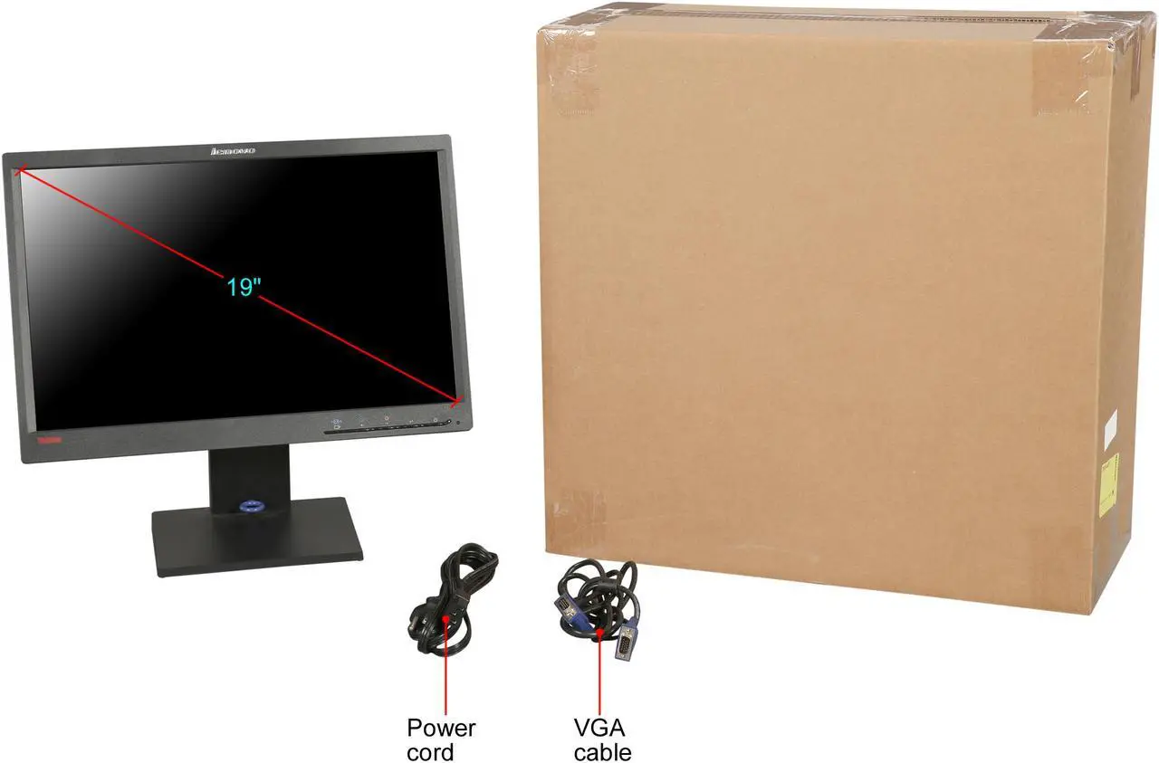 Refurbished: lenovo ThinkVision LT1952p 19-inch Wide LCD Monitor ...