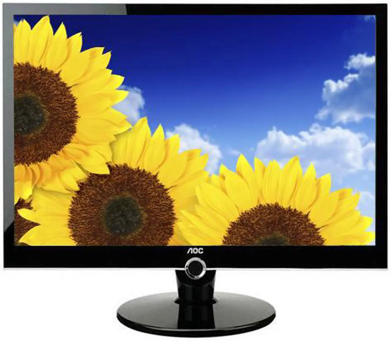 AOC 2230FM Piano Black Finish 22" 2ms HDMI Widescreen LCD Monitor 300 cd/m2 DCR 20000:1 Built in ...