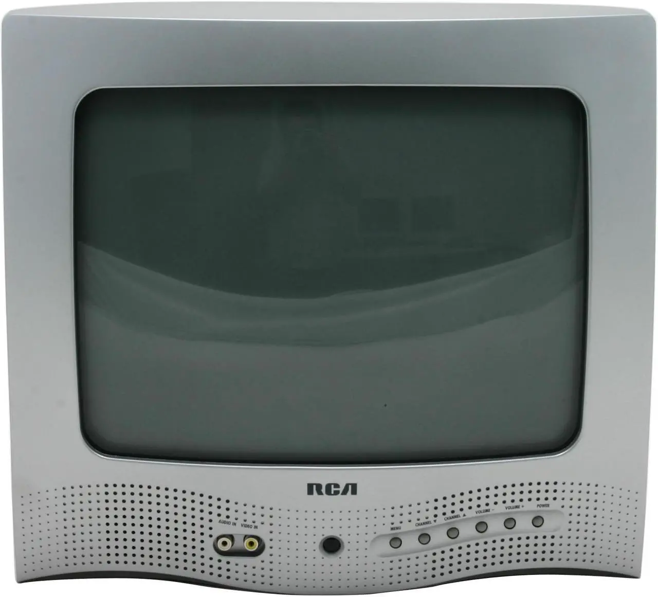RCA E13320 13" Aspect Ratio 4:3 Silver Portable Television with Front ...