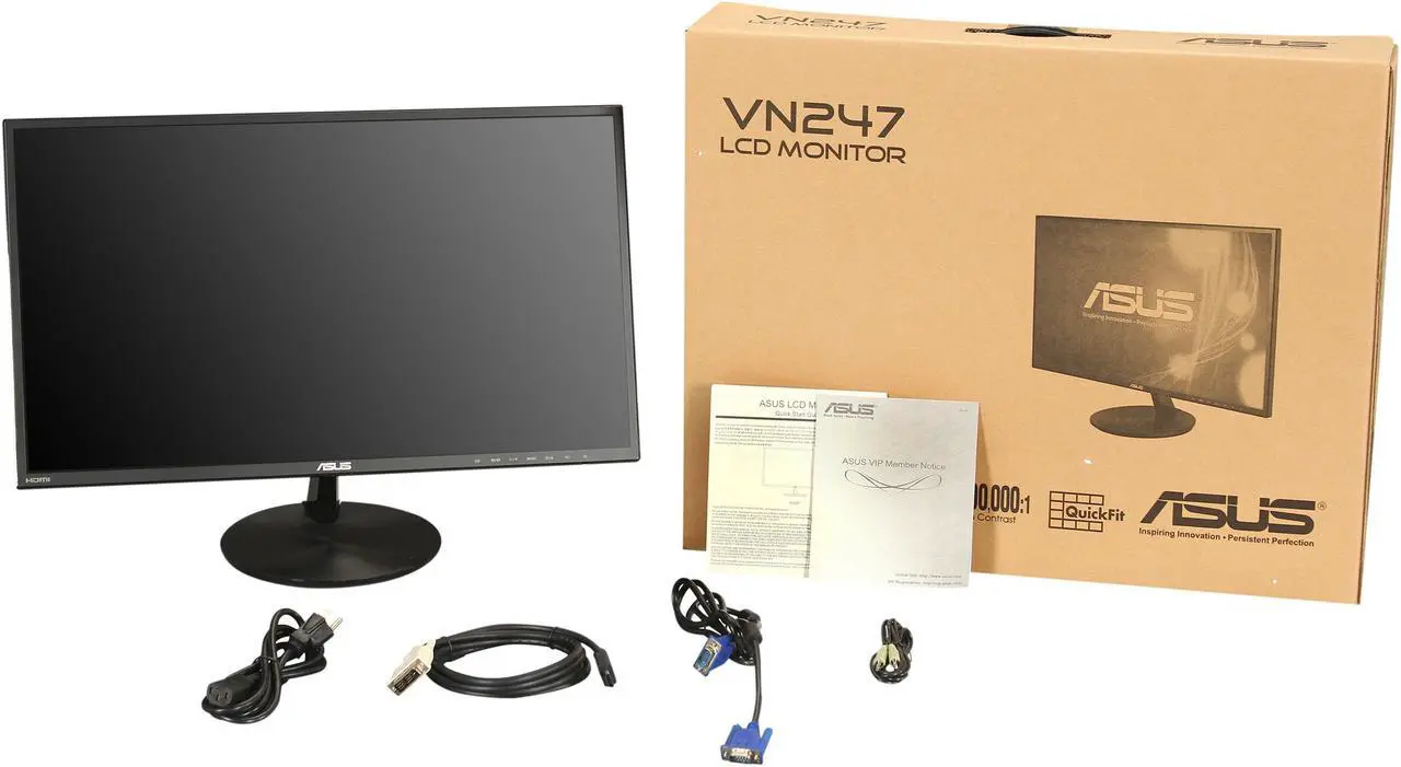 ASUS VN247H-P Black 23.6" 1ms LED Backlight LCD Monitor - Newegg.com