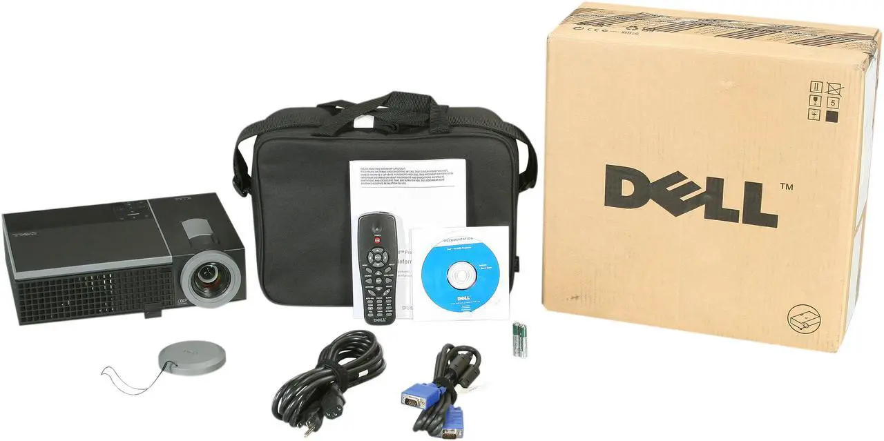 Dell 1610HD WXGA 1280 x 800 3500 ANSI Lumens DLP Projector - Newegg.com