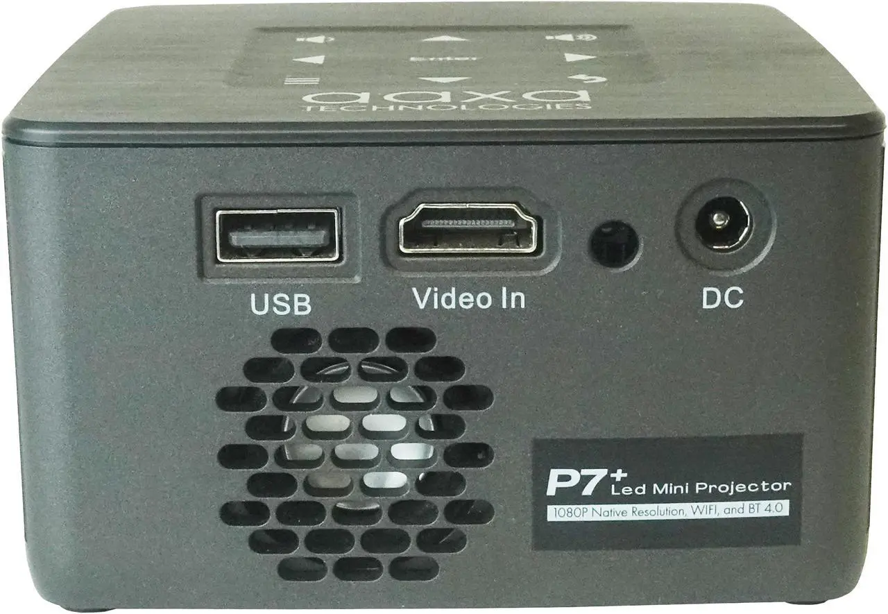 AAXA P7+ Native 1080p Smart LED DLP Mini Projector with 2.5 Hour ...