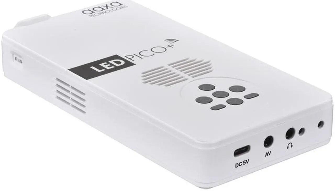 AAXA LED Pico+ MAX Mini Projector, 2.7 Hour Battery, DLP 1080P ...