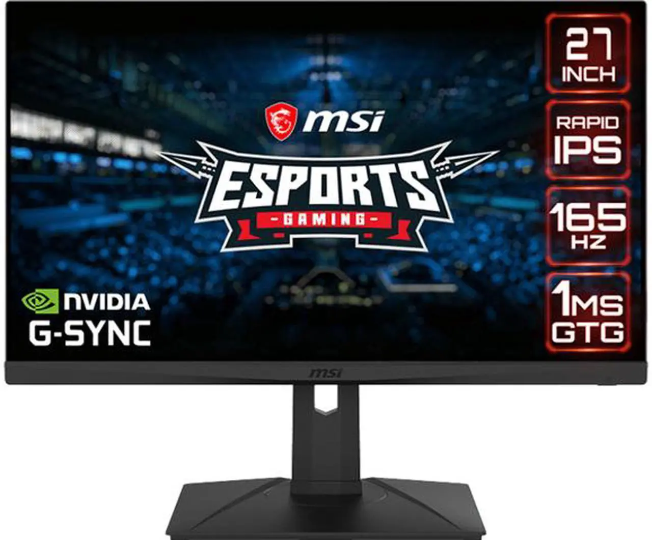 Open Box: MSI 27" 165 Hz Rapid IPS WQHD Gaming Monitor G-Sync ...