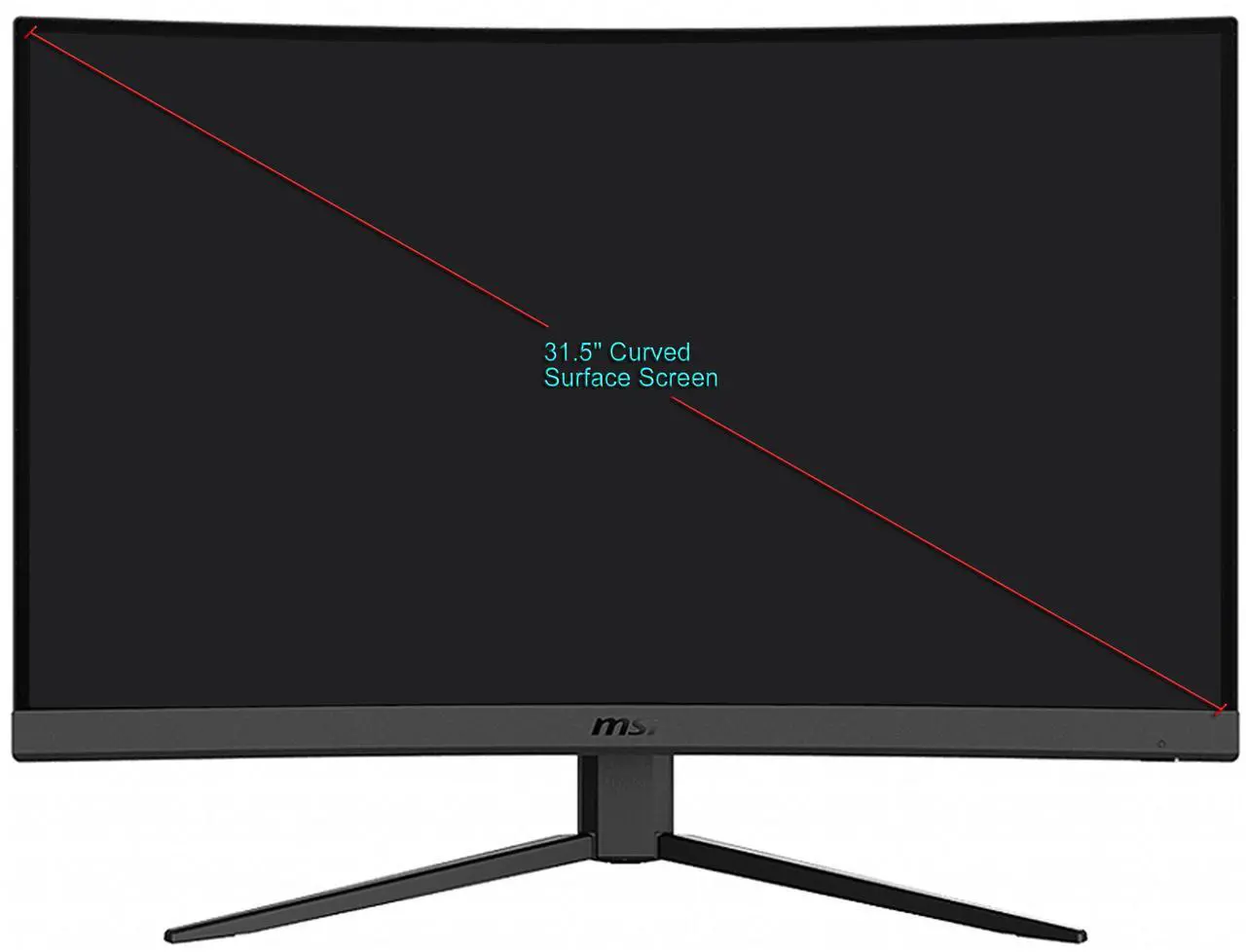 Refurbished: MSI Optix G32C4W 32" (31.5" Viewable) 1920 x 1080 1ms ...