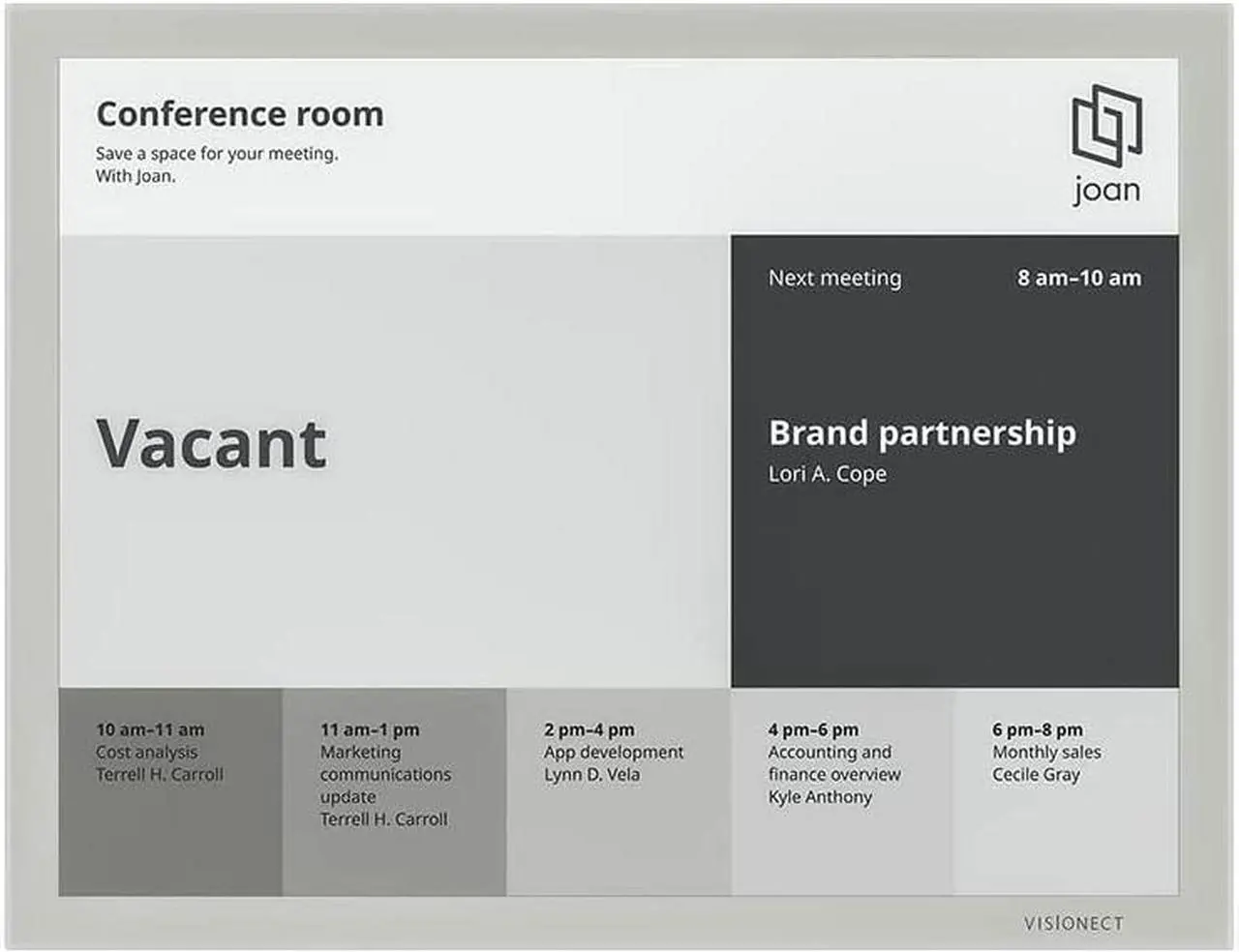Joan 13 Wireless Meeting Room Scheduler: 13.3 Inch Tablet E Ink Carta ...
