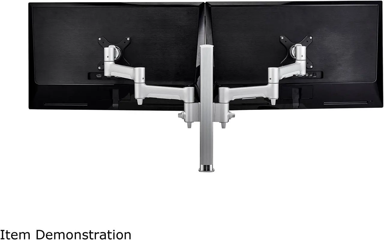 atdec AWMS-2-4640B-W Dual Monitor Arm Solution - 460mm Articulating ...