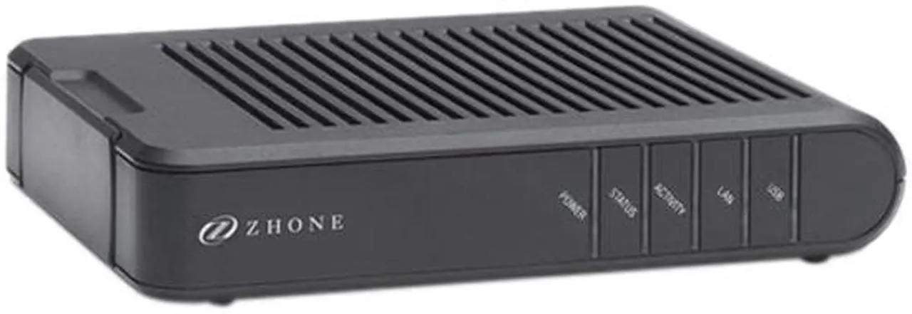 Zhone 6381-A4-200 ADSL2+/R CPE Bridge/Router with USB & Ethernet Port ...