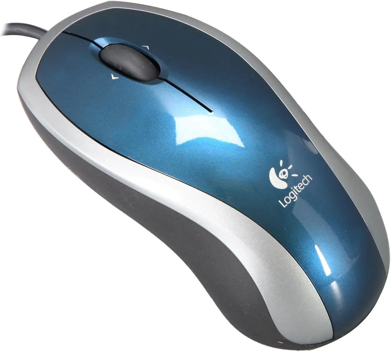 Logitech LX3 Blue & Silver Wired Optical Mouse - Newegg.com