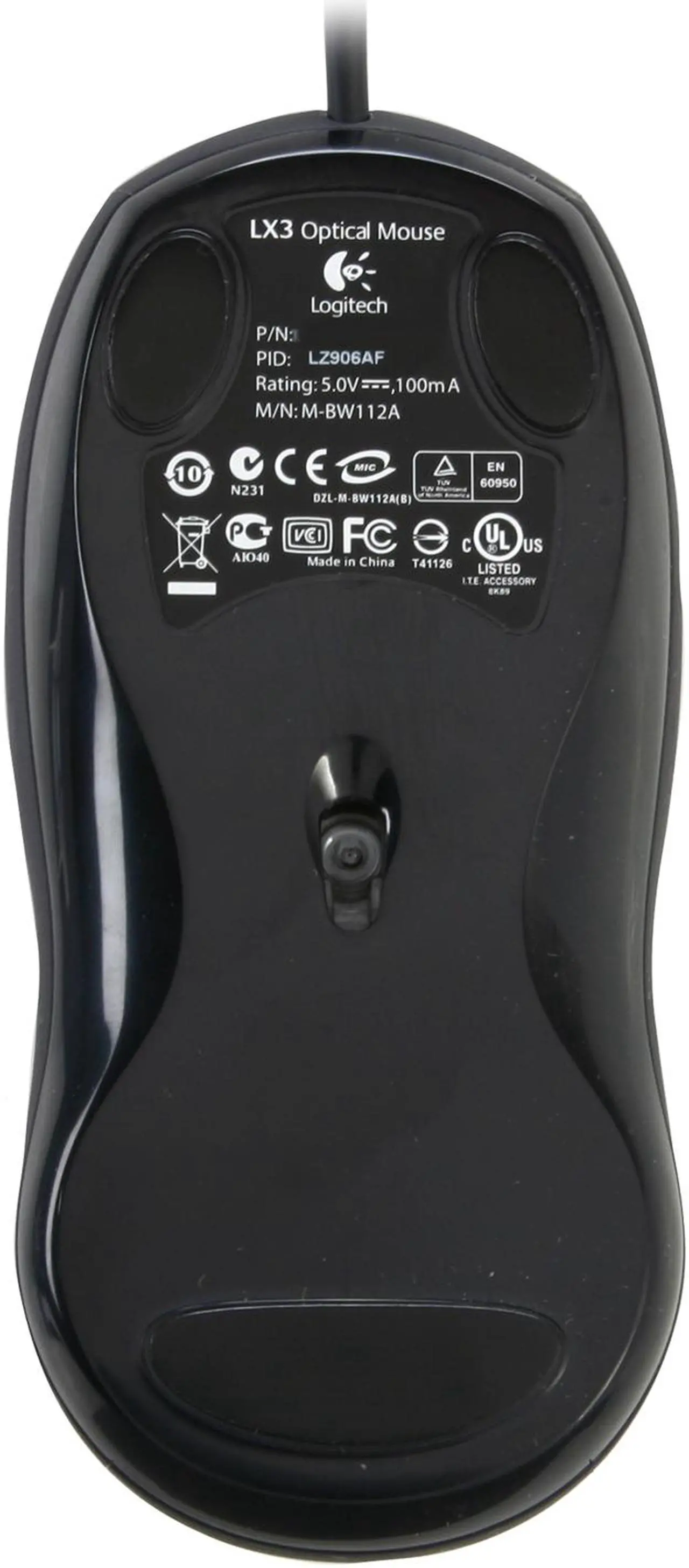 Logitech LX3 Blue & Silver Wired Optical Mouse - Newegg.com