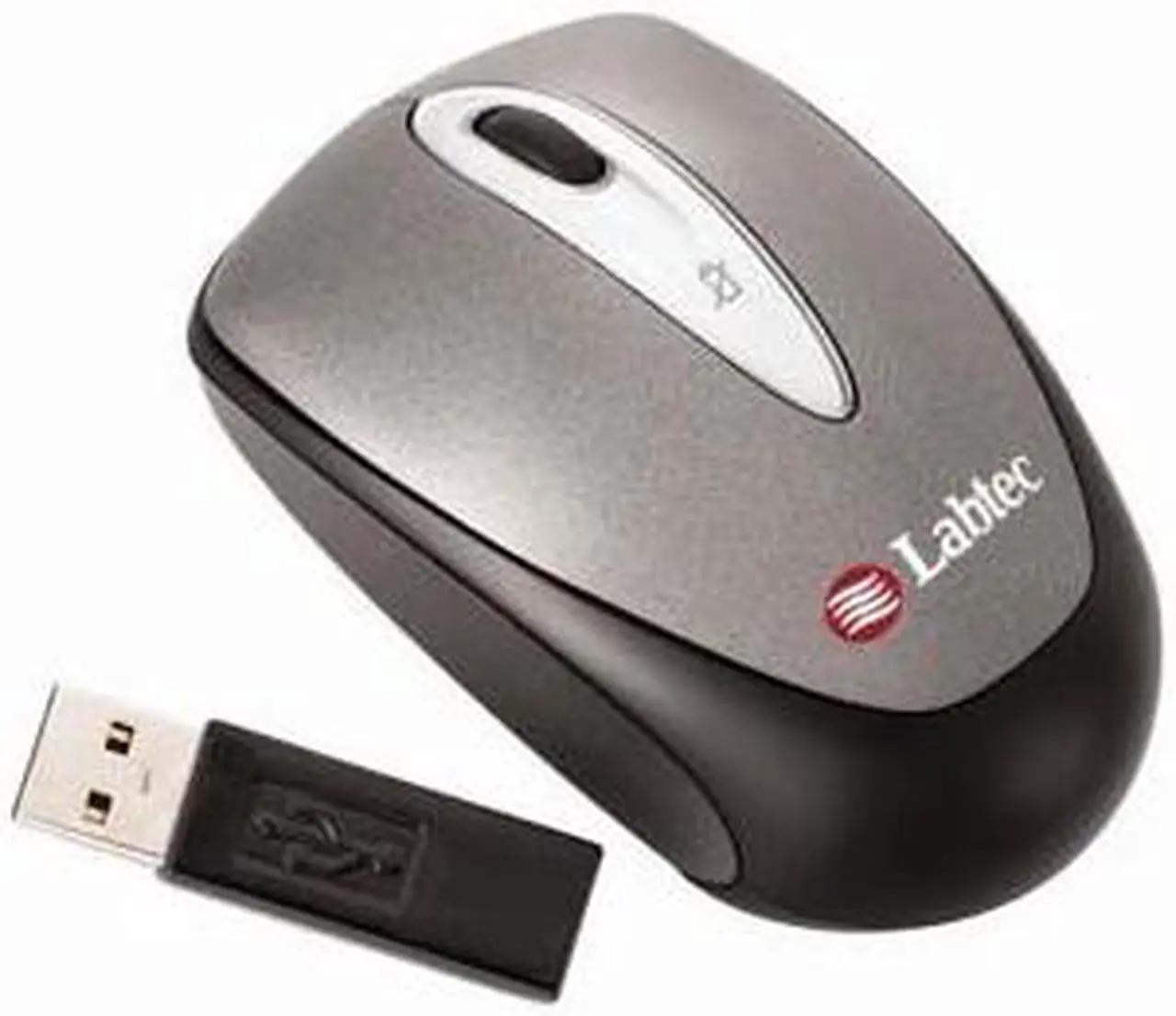 Labtec 931216-0403 Black/Silver 2.4GHz Wireless Optical Mouse For ...