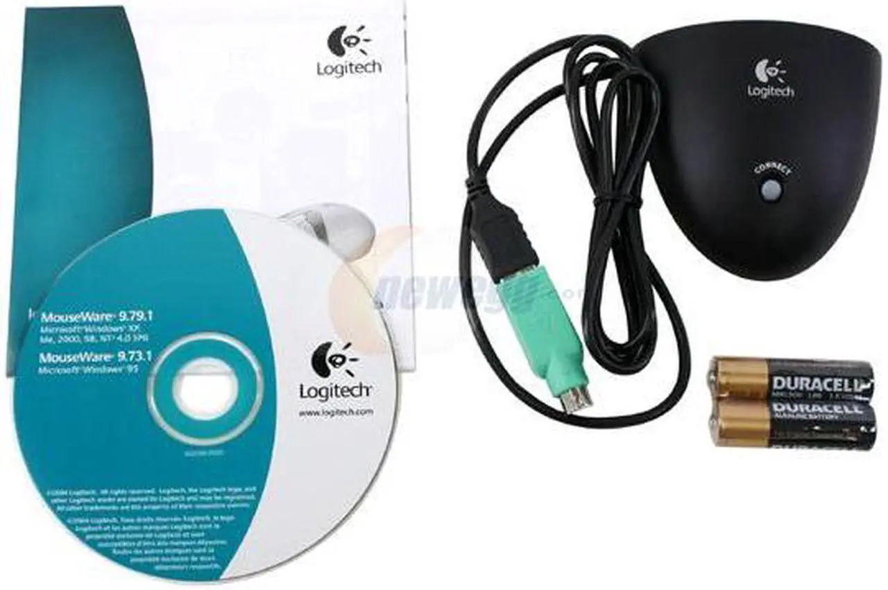 Logitech Cordless Optical Mouse 931156-0403 Black RF Wireless Optical ...