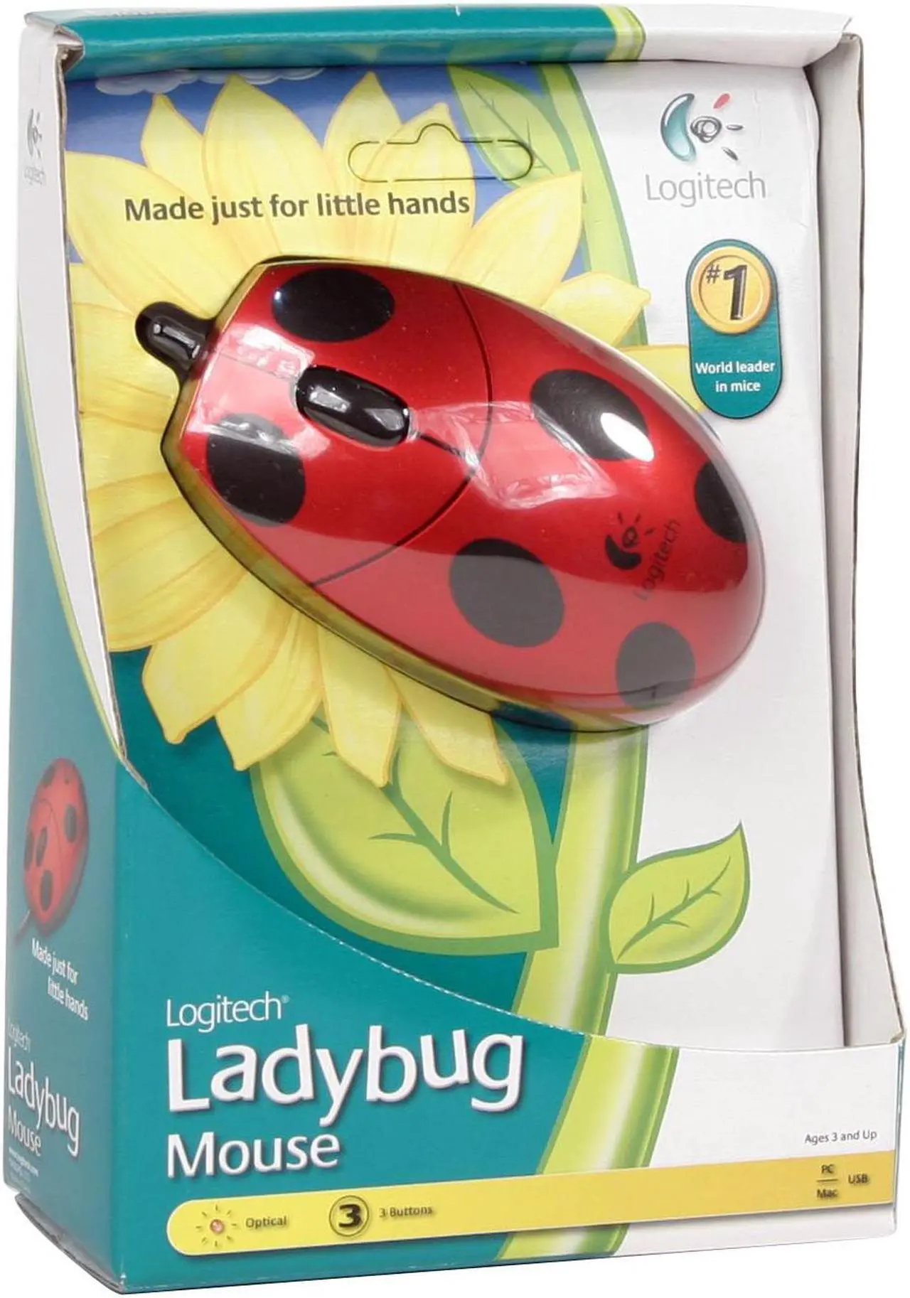 Logitech Ladybug 931266-0403 2-Tone Optical Mouse - Newegg.com