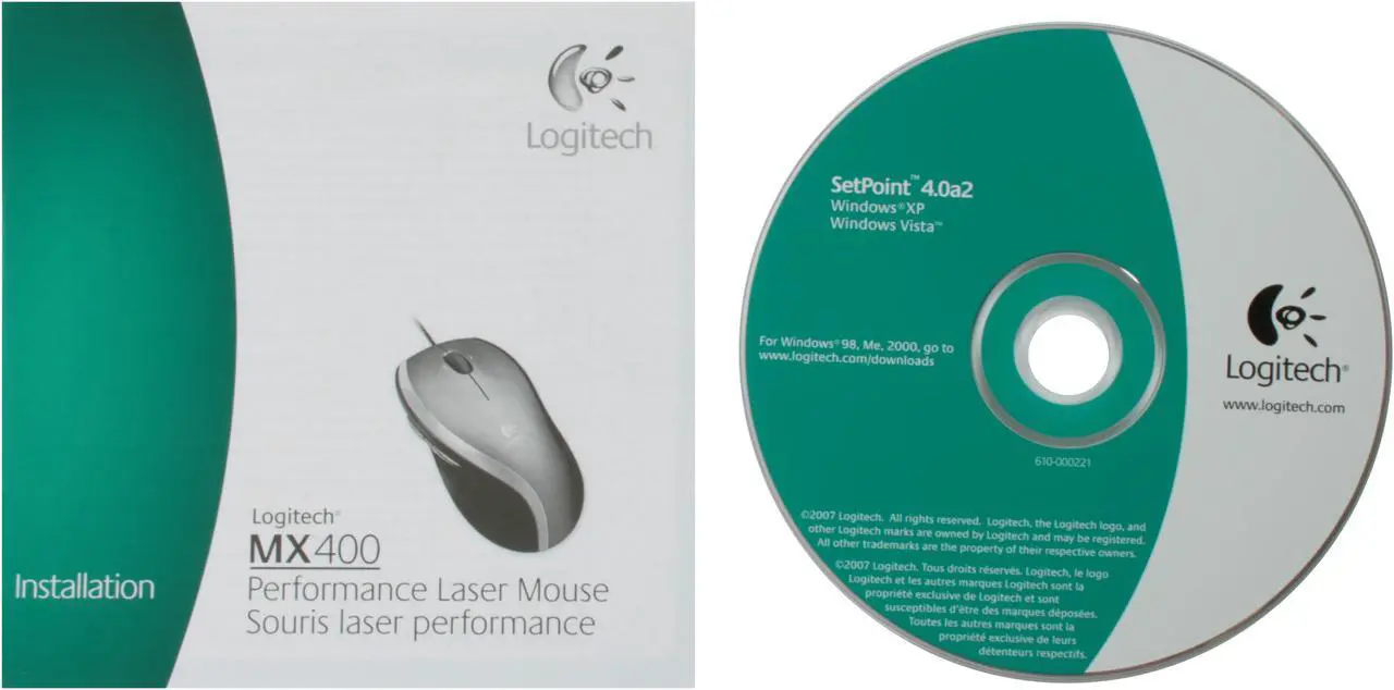 Logitech MX400 2-Tone 5 Buttons Tilt Wheel USB or PS/2 Wired Laser ...