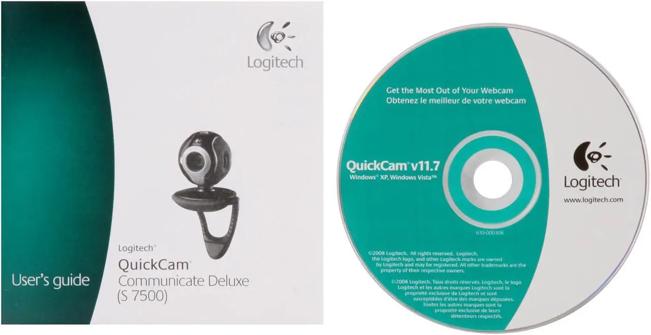Logitech QuickCam Communicate Deluxe 1.3 M Effective Pixels USB WebCam ...