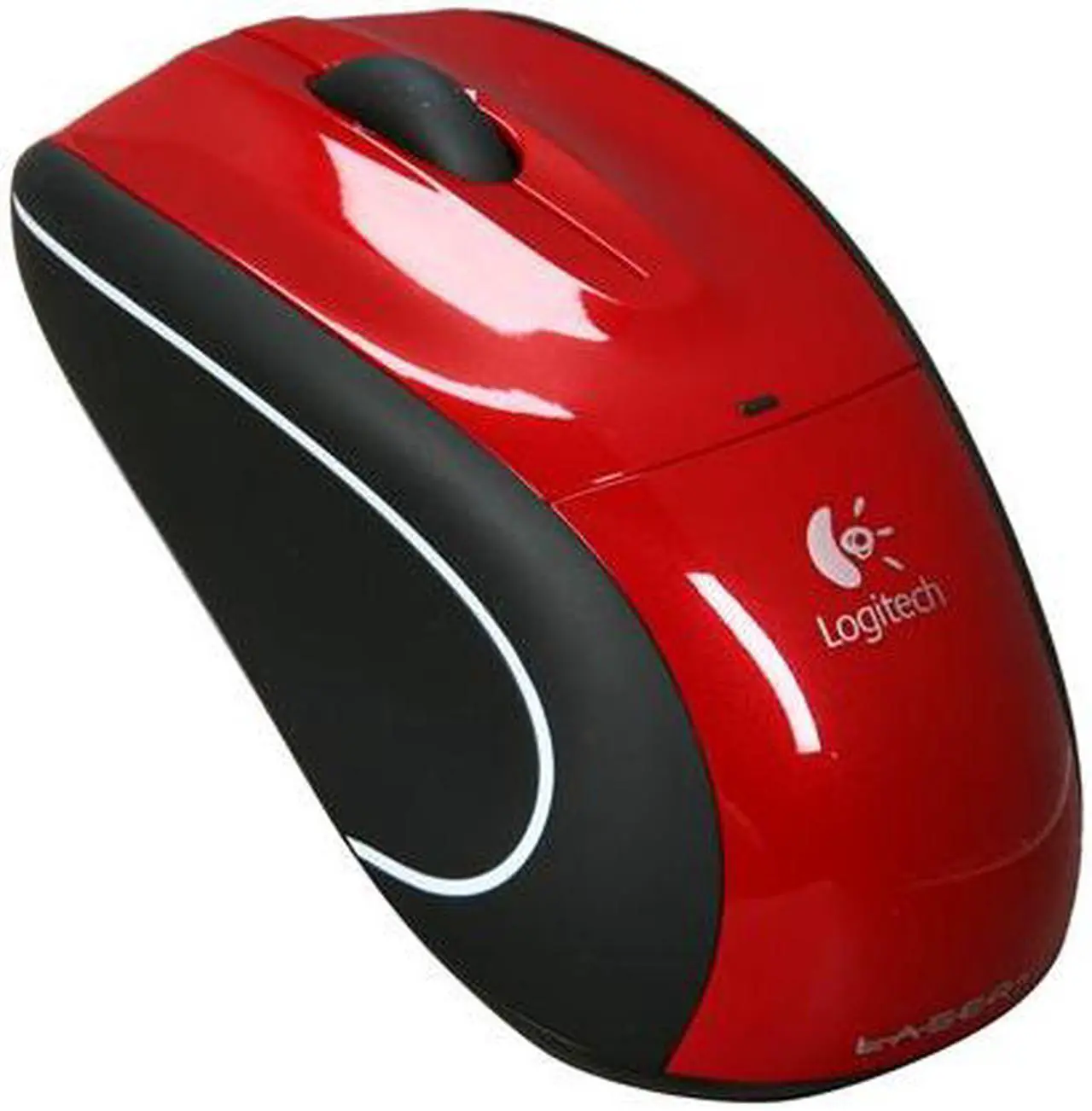 Refurbished: Logitech V450 Nano Red Cordless Laser Mouse for Notebooks ...