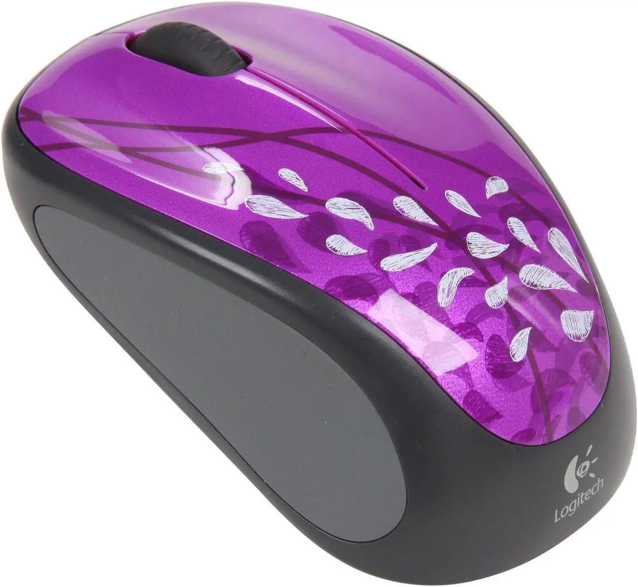 Refurbished: Logitech Recertified M315 Violet Splash 1-Wheel USB RF ...