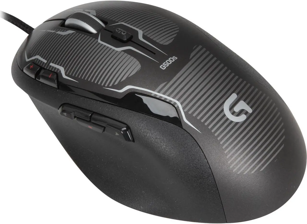 Logitech G500S 910-003602 Black Chrome Wired Laser Gaming Mouse ...